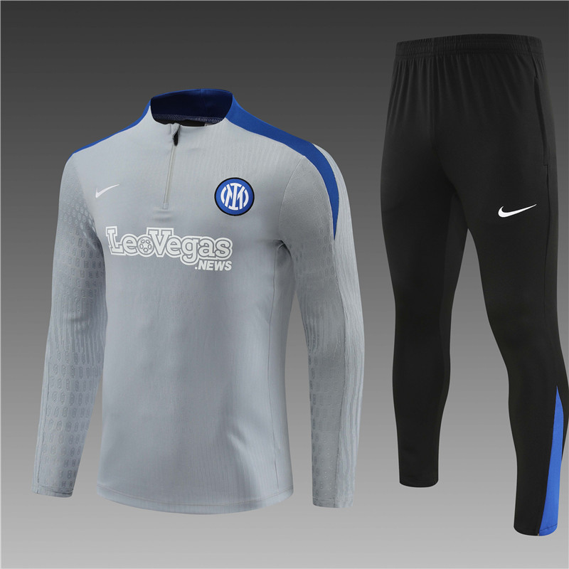 Tracksuit player version - Inter Milano / 2024-25 / half zipper / grey ...