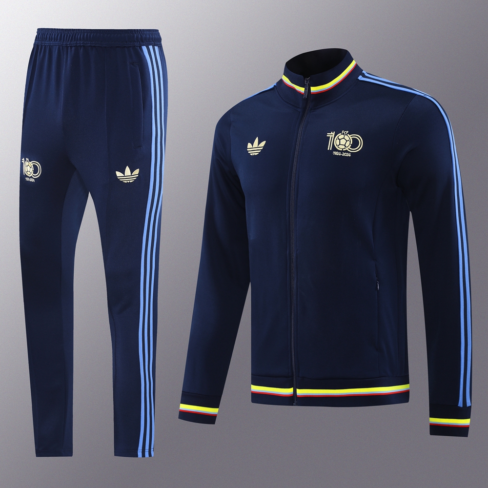 Tracksuit- Colombia / 2024 / long zipper / sapphire blue,Long Zipper