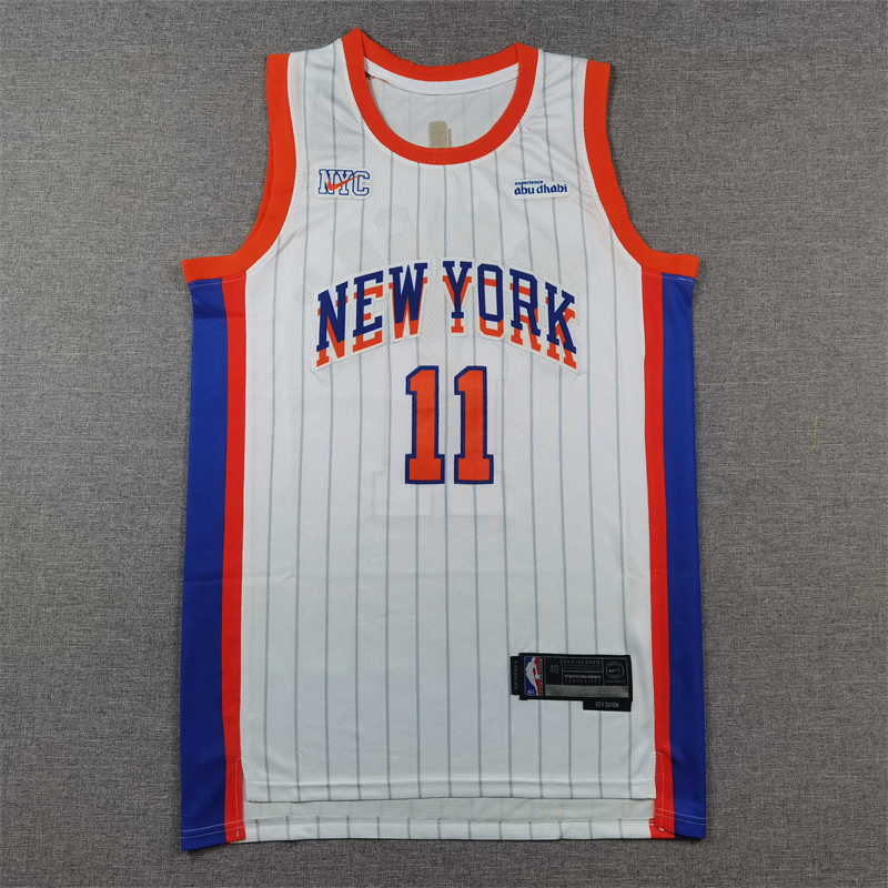 New York Knicks #11 BRUNSON / 2025 city / white【Embroidery】,NBA