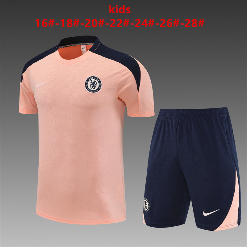 Tracksuit kids size - Chelsea / 2025-26 / short sleeve / pink,Kids Size