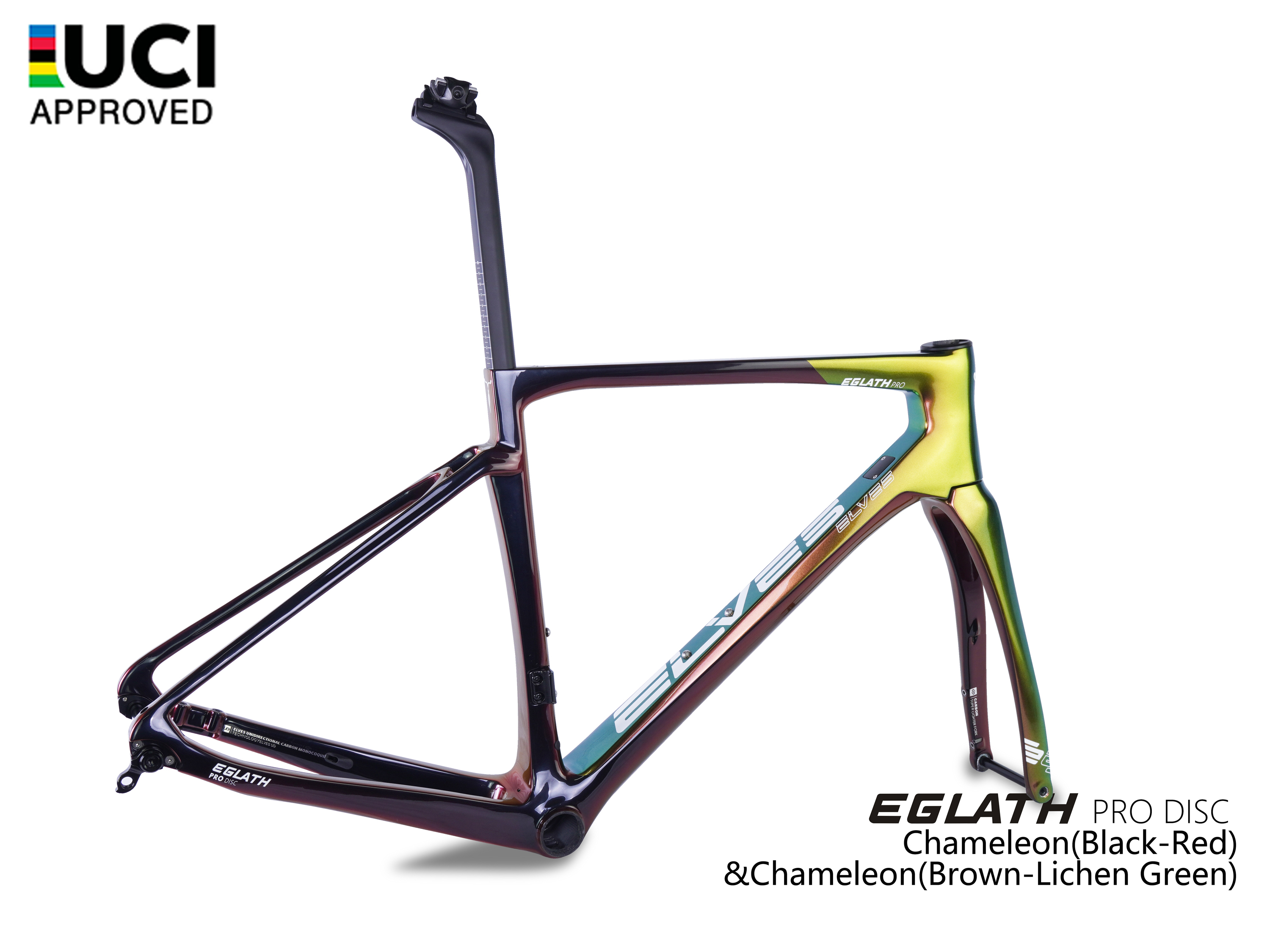 ELVES Eglath Pro Disc Road Framesets, UCI Approved, all-rounder, Carbon ...