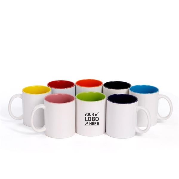 11Oz Plain White Ceramic Mug,Drinkware