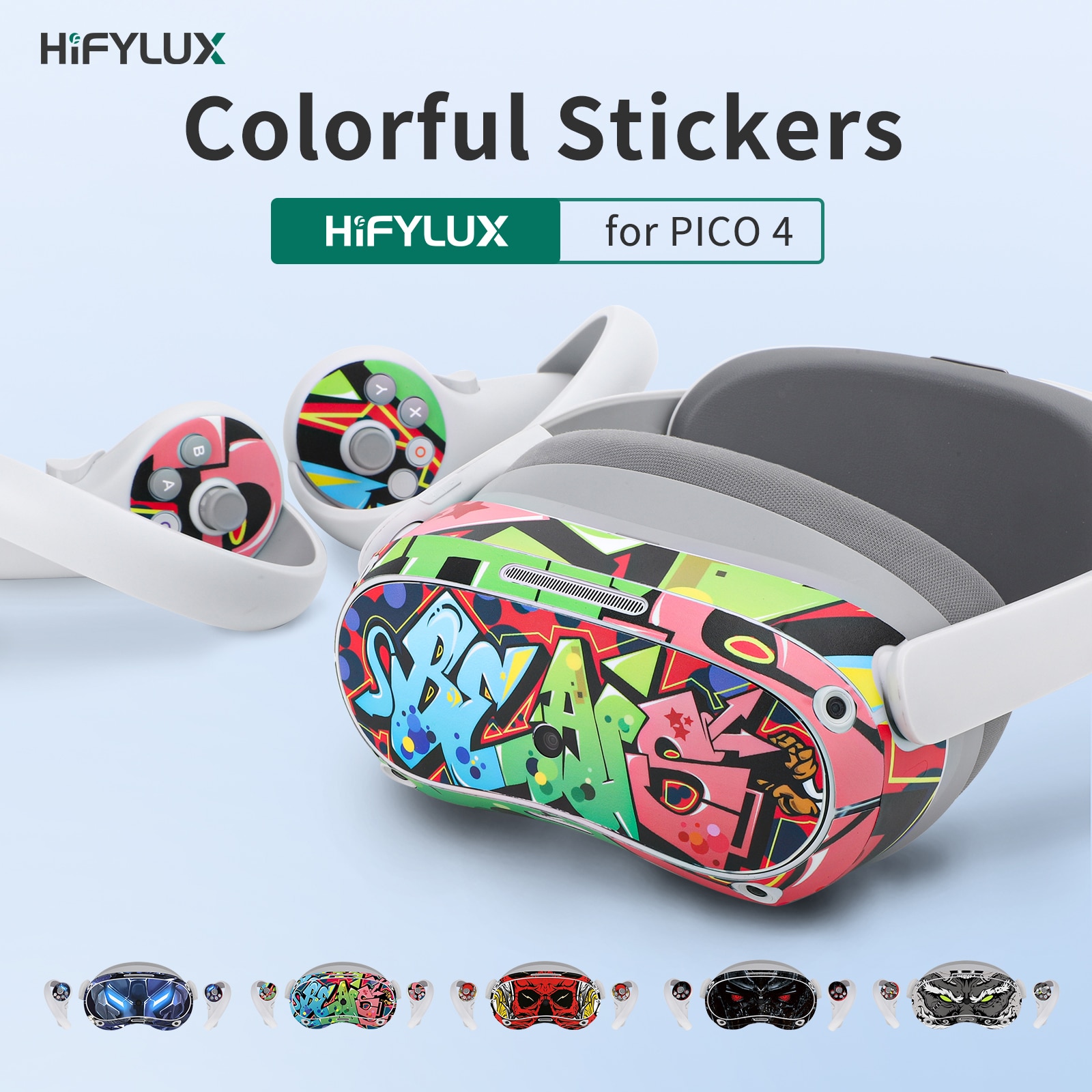 Hifylux PVC Stickers VR Headset and Controller Virtual Reality Decal ...