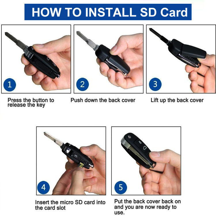 Portable Car Keychain Spy Camera Hidden Camera | Mini Spy Camera with ...