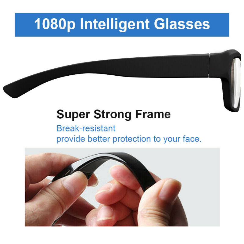 Smart Glasses Spy Camera Full HD 1080P Portable Wearable Mini Hidden ...