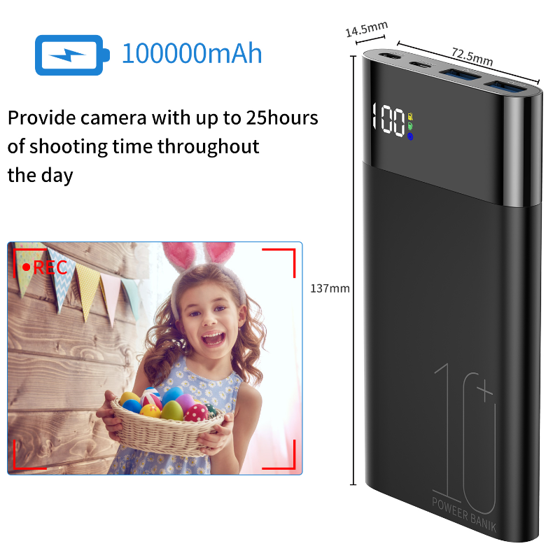 4K Hidden Power Bank Camera