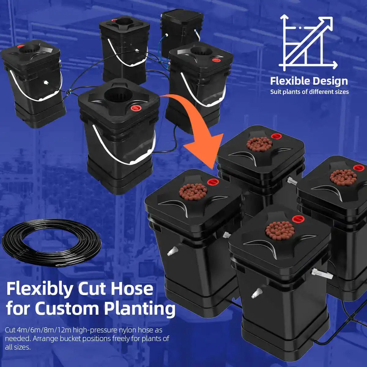 Sunplus Indoor Grow Recirculating 5 Gallon Aeroponic Bucket System