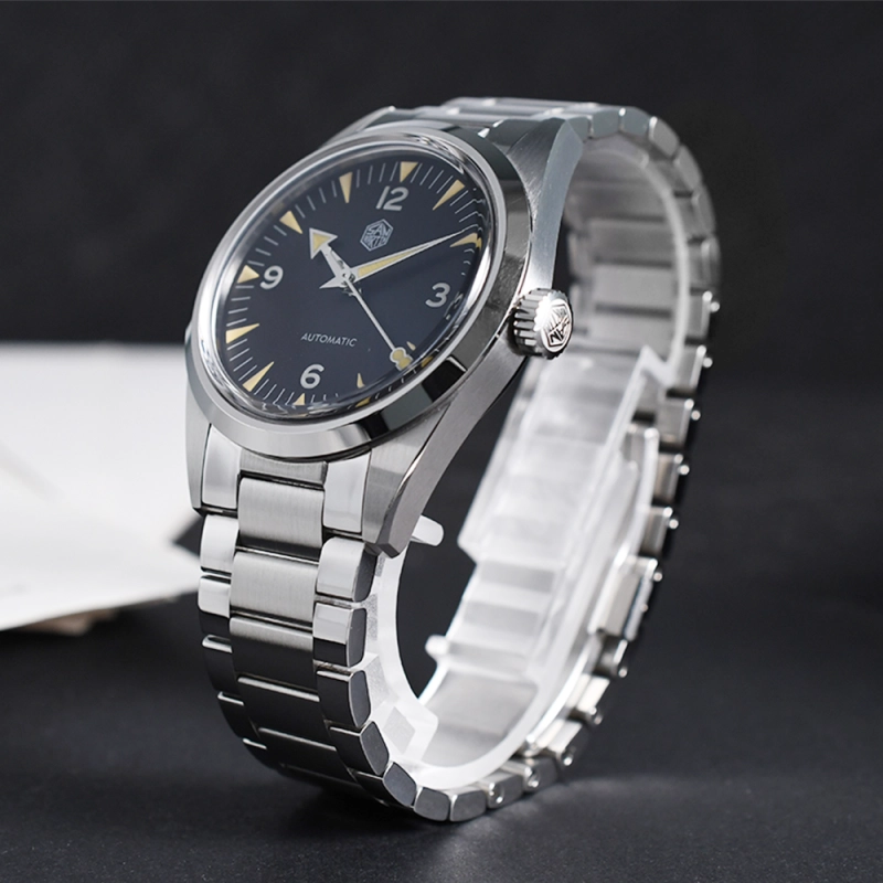 San Martin 38mm Vintage Men Watches Classic 1957 Retro NH35 Automatic ...