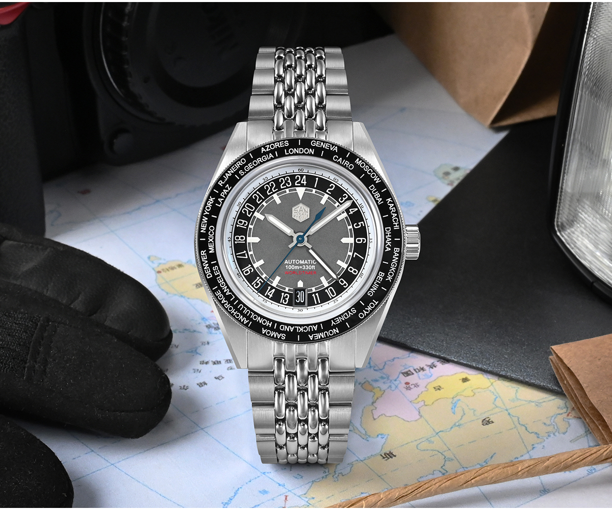 San Martin World Time Watch - SN0116-G
