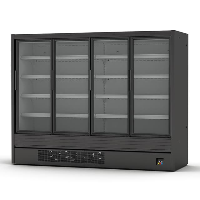 Commercial Glass Door Freezer Multideck Frozen Food Display Fridge,