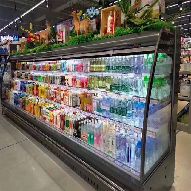 Semicircle Open Front Display Fridge,Open Display Chiller