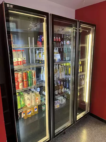 CE Black Bar Refrigerator Glass Door Beer Display Fridge,Cold Drink Fridge