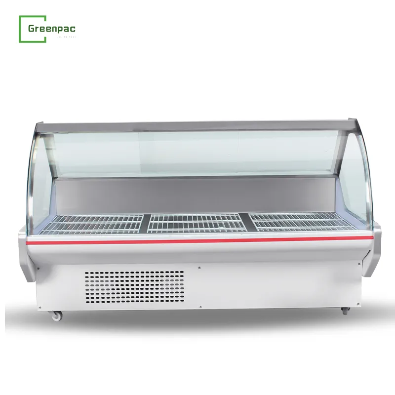 Meat Chiller Counter Cooked Food Display Fridge,Deli Meat Food Display ...