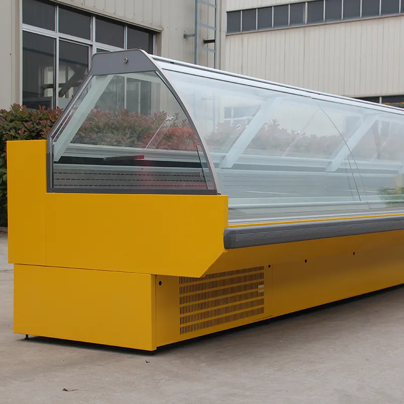 Meat Chiller Service Counter Cabinet,Deli Meat Food Display Freezer