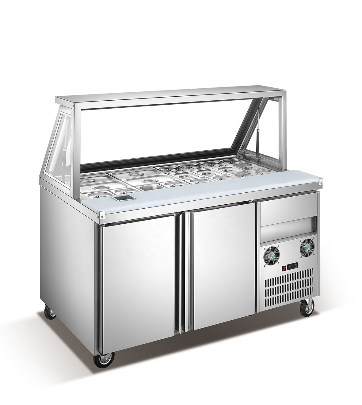 Work Table Refrigerator Salad Showcase,Workbench Refrigerator