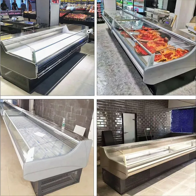 Fresh Meat Display Cooler,Deli Meat Food Display Freezer