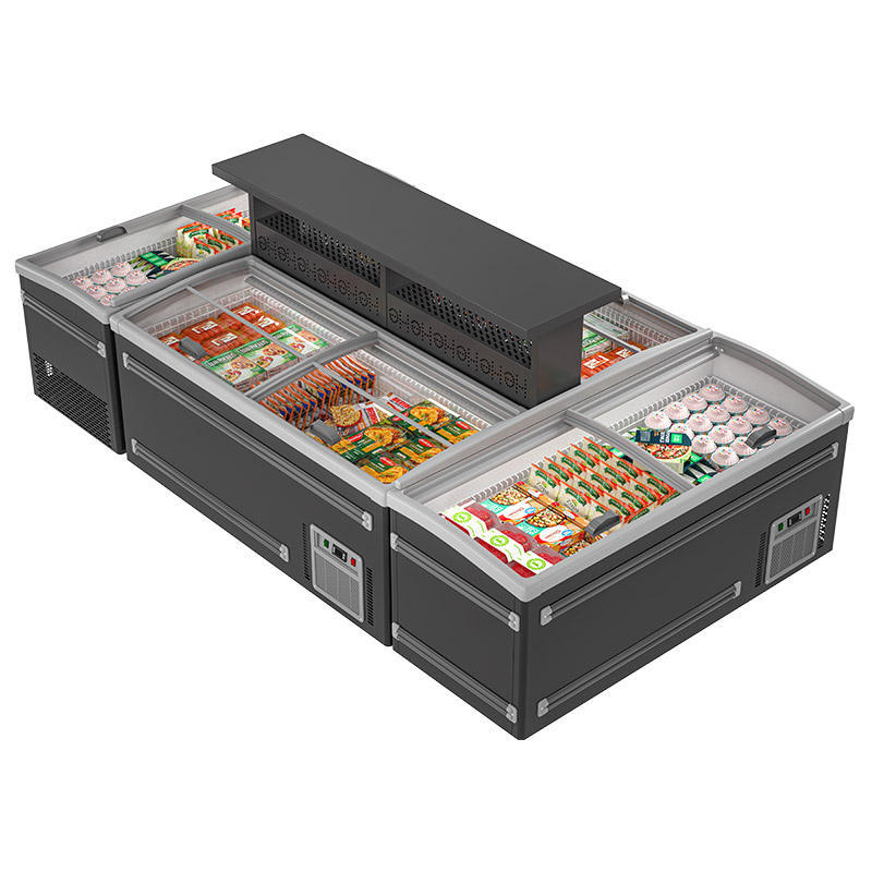 Commercial Frozen Food Display Chiller Refrigeration,Combined Island ...