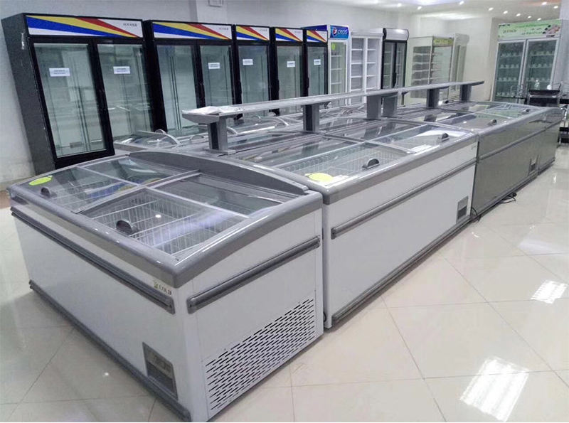 Commercial Frozen Food Display Chiller Refrigeration,Combined Island ...