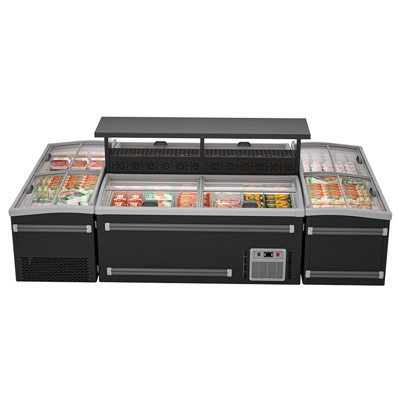 Commercial Frozen Food Display Chiller Refrigeration,Combined Island ...