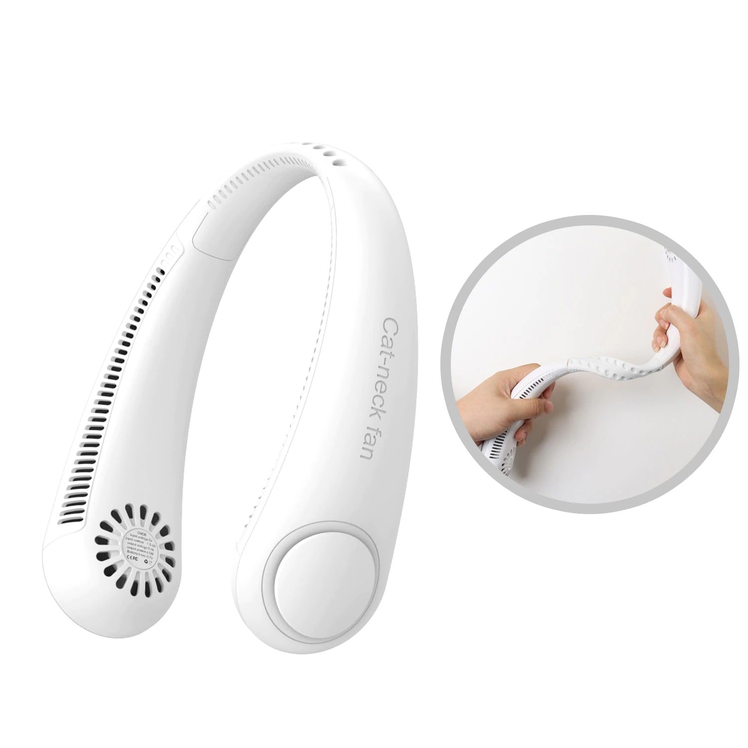 Beauty Portable Mini Fan Neckband Bladeless Lazy Neck Hanging Cooler Fan