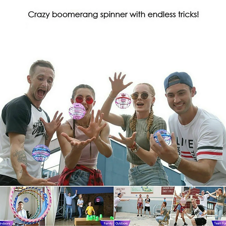Pro Flying Ball Space Orb Magic Mini Drone UFO Boomerang Boy Girl Toy ...