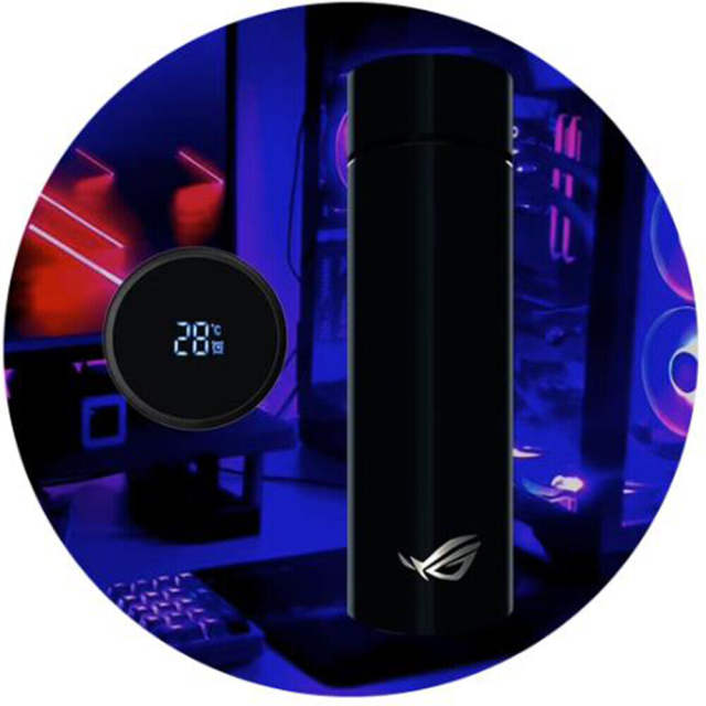 ASUS ROG Smart Thermal 500ML Insulated Mug Stainless Steel Vacuum Cup ...