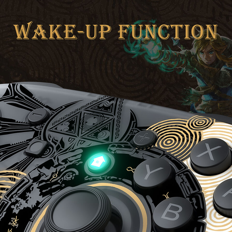 Brand New Switch Pro Games Controller for Nintendo Switch Zelda Wake Up ...