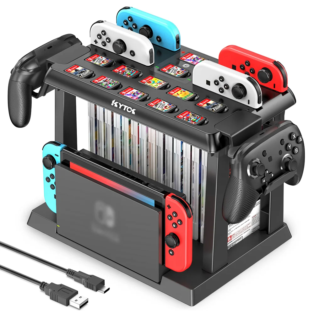 KYTOK For Switch Joycon Charger Pro Controller Holder Switch Game ...