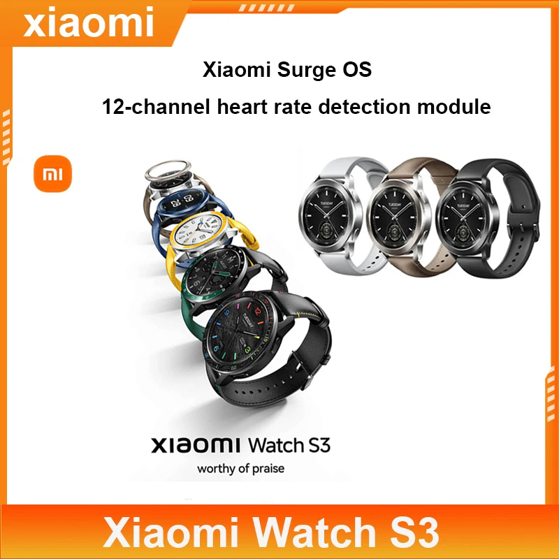 NEW Xiaomi Watch S3 eSIM Version NFC GPS Heart Rate Smartwatch
