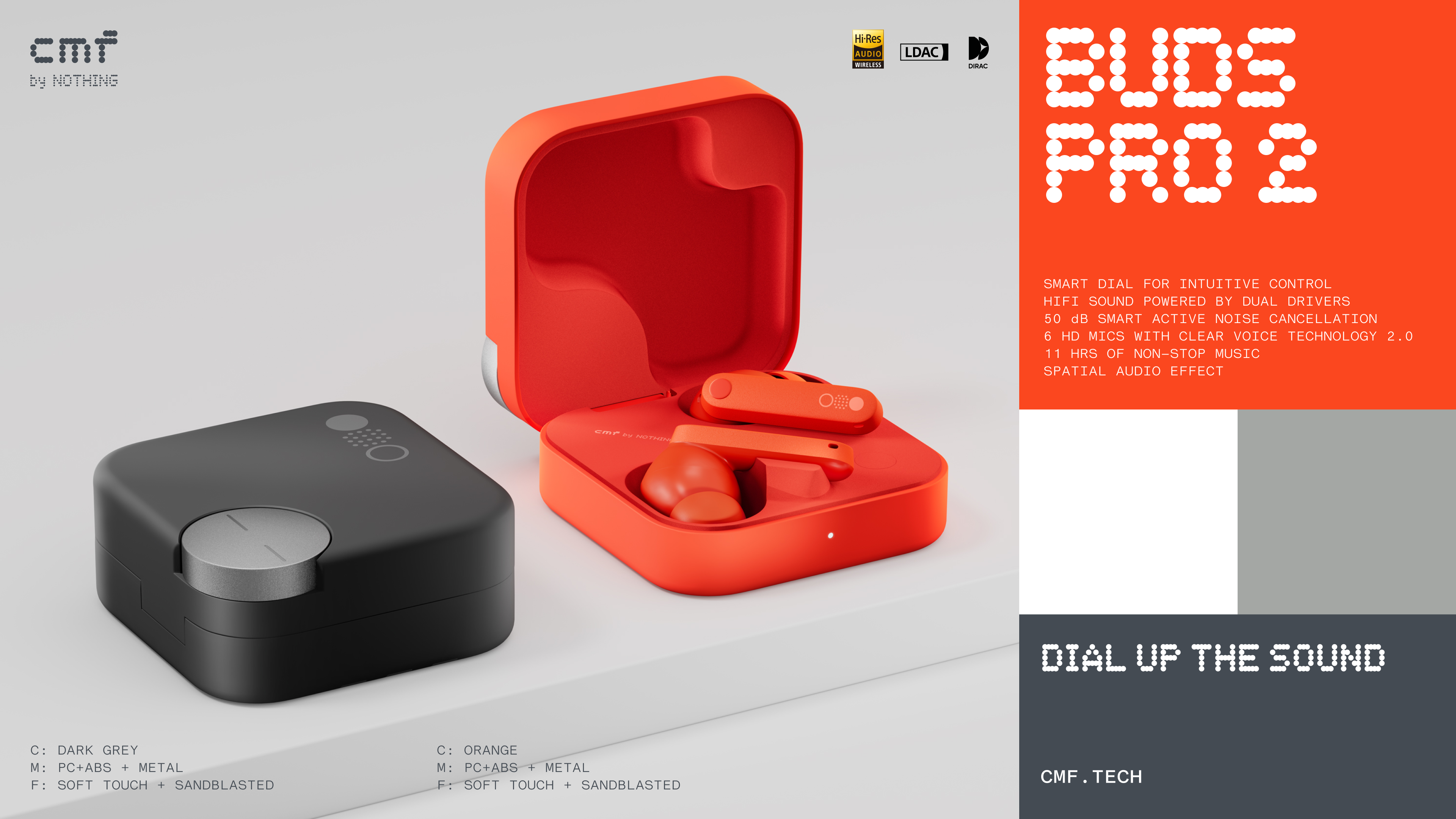 NEW CMF by NOTHING BUDS PRO 2 EARPHONES EARBUDS