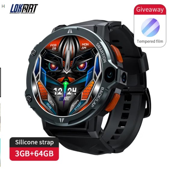 NEW LOKMAT APPLLP 6 Pro Smart Watch 4G+64G Dual Camera Face Recognition GPS