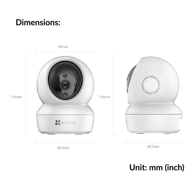 Pan & Tilt Smart Home Camera (H6C) | CS-H6C-R101-1G2WF