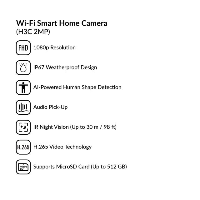 H3c Wi-Fi Smart Home Camera (2MP)