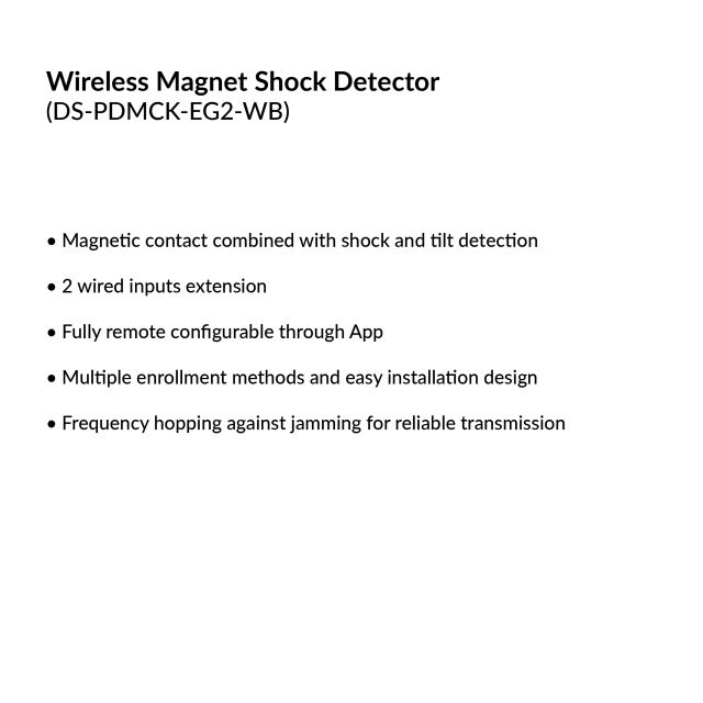 Wireless Magnet Shock Detector | DS-PDMCK-EG2-WB