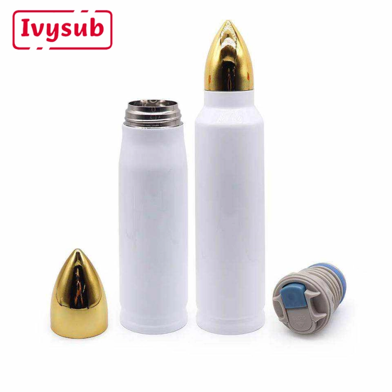 Stainless steel vacuum insulated sports tumbler 2022 bullet shape flask ...