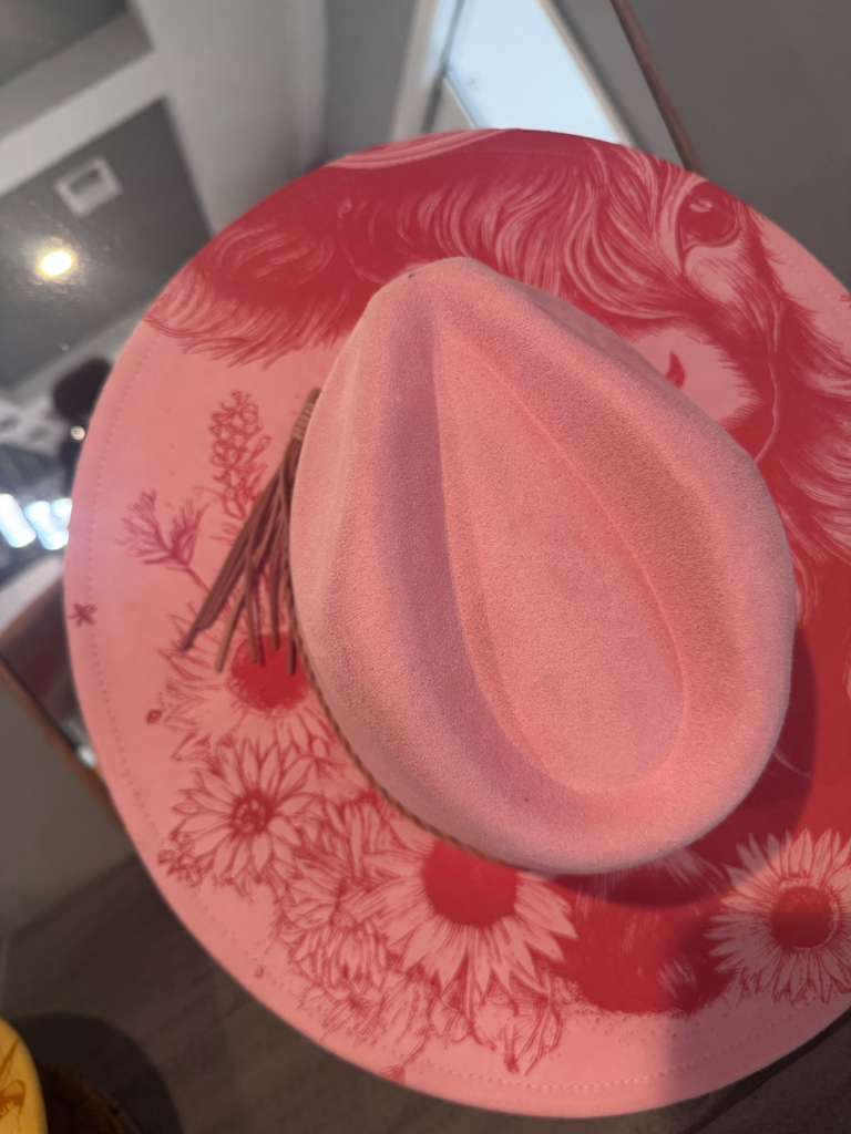 Wide Brim Vegan Suede Blank Hat-USA