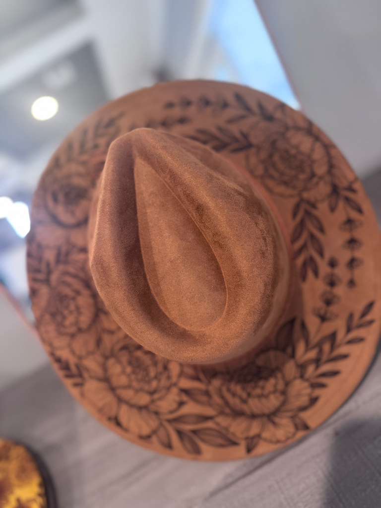 Wide Brim Vegan Suede Blank Hat-USA