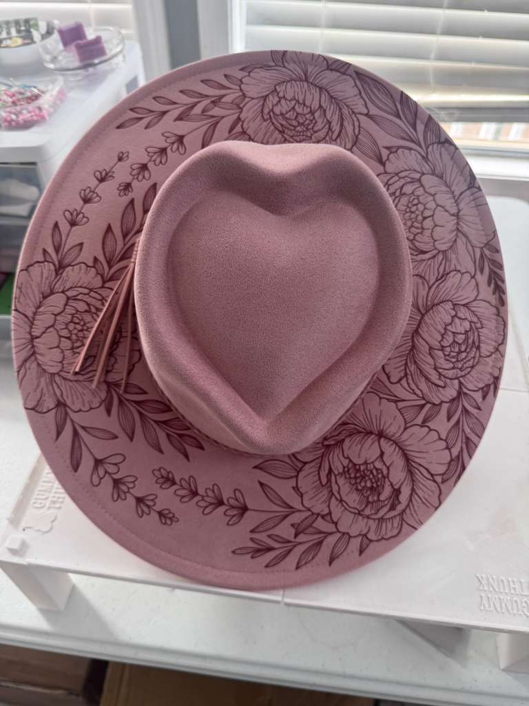 Wide Brim Vegan Suede Blank Hat-USA