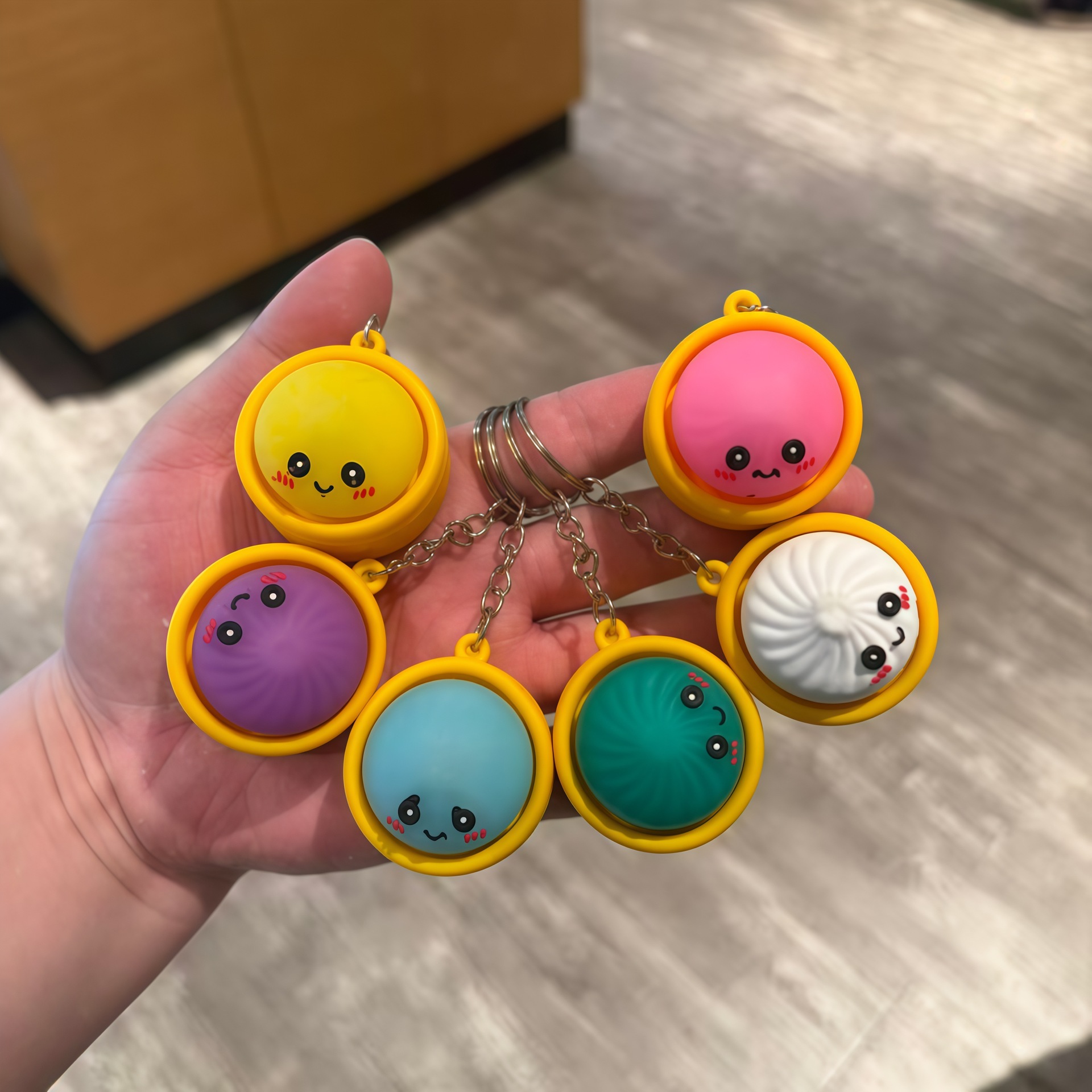 Dumplings fidget clicker by air shipping moq 100pcs