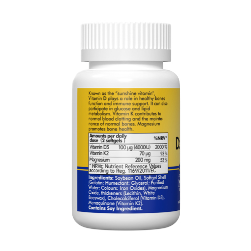 UBIO VITAMIN D3 & K2 & Mg Softgel,Vitamins and minerals