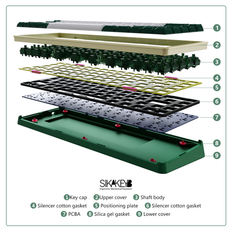 SIKAKEYB SK3 Castle 65% aluminium mechanical keyboard Kit