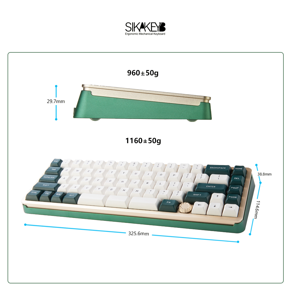 Sikakeyb Sk6 Castle 68 Key %65 Knob Mechanical Keyboard Kit