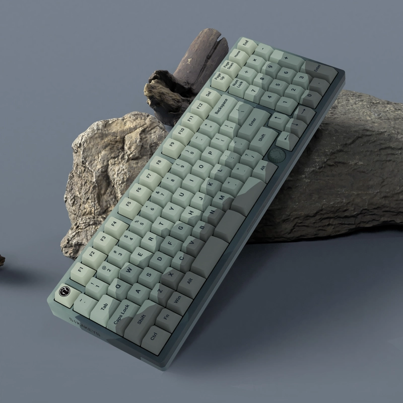 GATERON Co-branded IG 98 Mechanical Keyboard Splashing Ink Mountain top