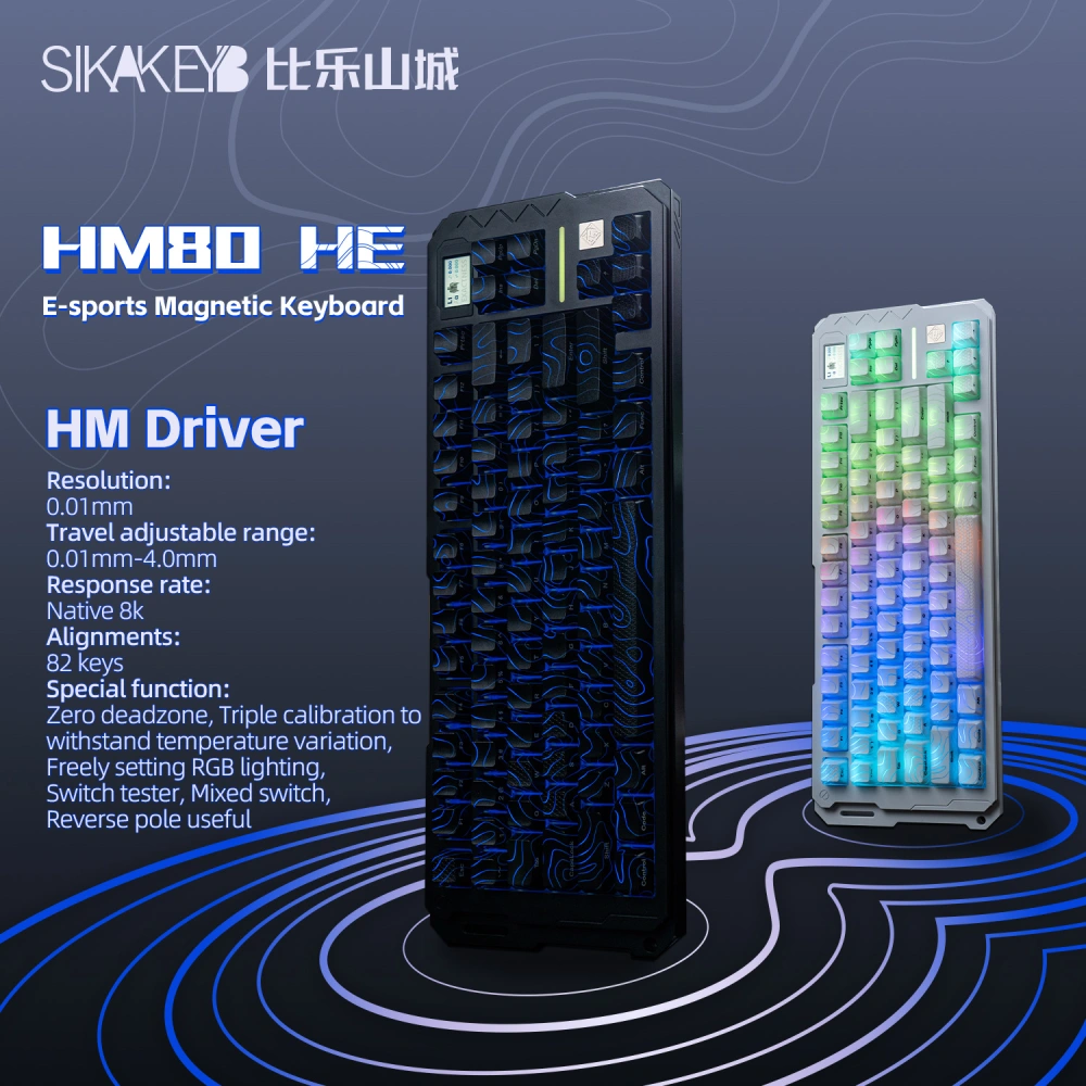 Sikakeyb Castle Hm80 He Gaming Aluminum Magnetic Keyboard