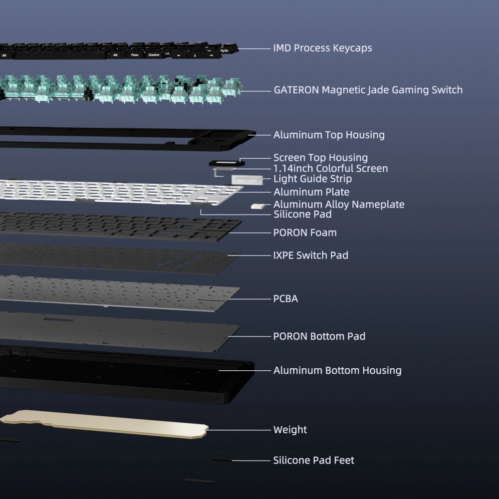 Sikakeyb Castle Hm80 He Gaming Aluminum Magnetic Keyboard