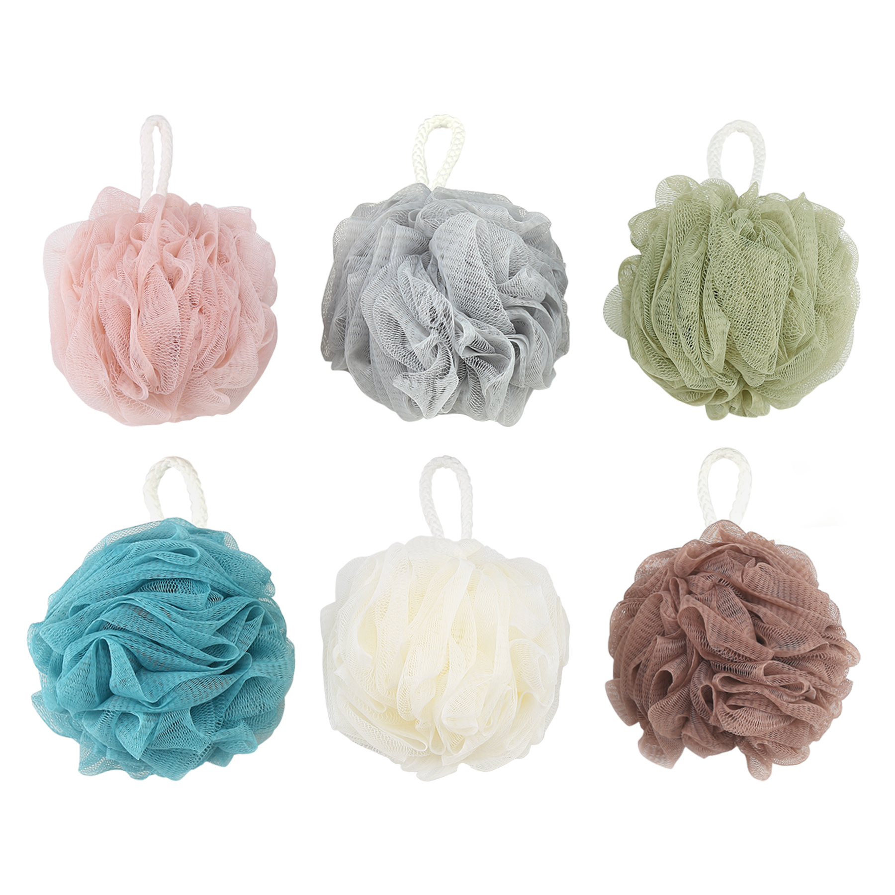 Various Color Bath Flower Ball Loofah Sponge,Bath Flower Ball