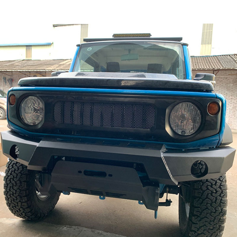 Front Bumper C Steel/Aluminium with Winch mount for Jimny JB74W JB64W JB74 JB64 2018+,Bumper etc