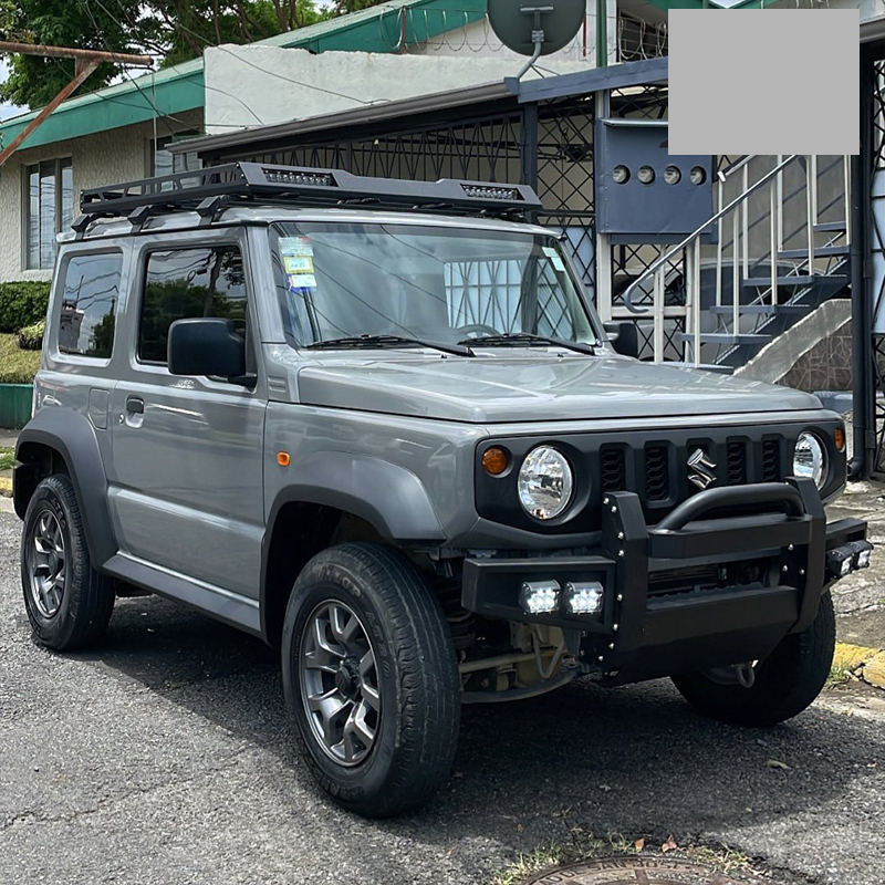 Assemble Front Bumper E NO winch mount with 8 LEDs for Jimny JB74W JB64W JB74 JB64 2018+,Bumper etc