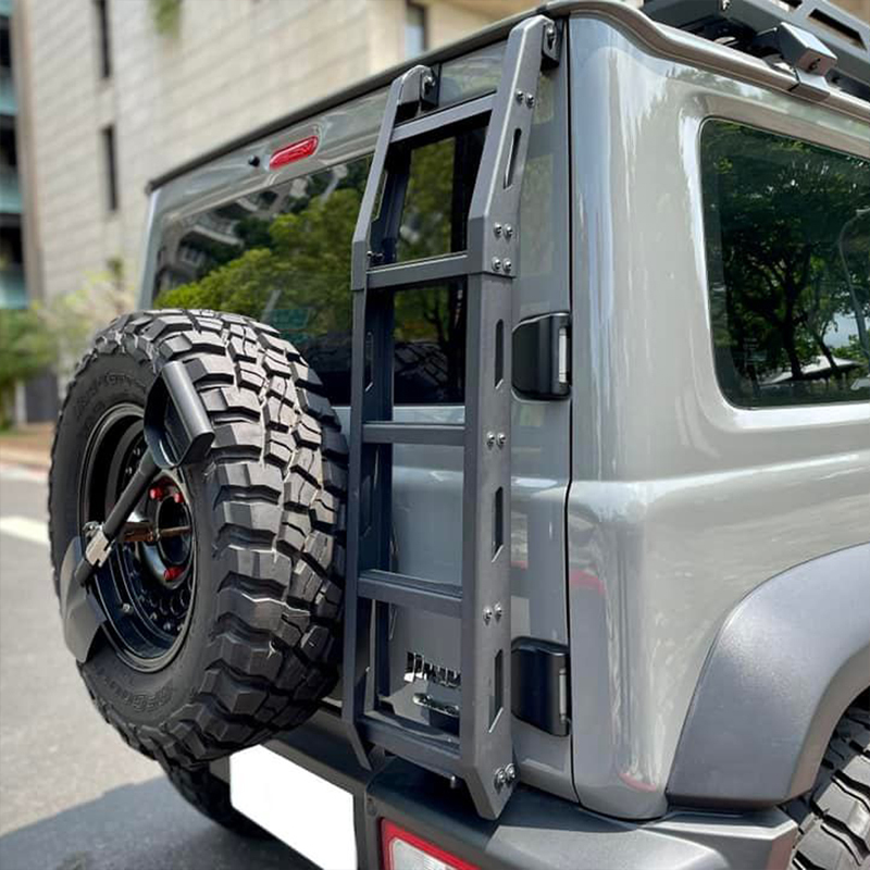 Taildoor ladder-C for Jimny JB74W JB64W JB74 JB64 2018+,Roof Rack etc