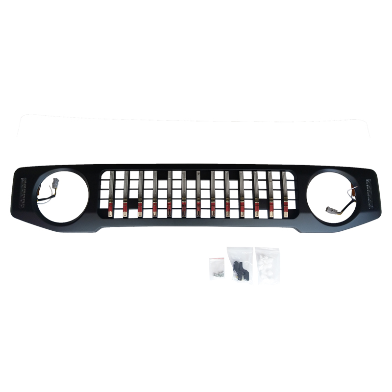 Front Grille A with LED Indicator+DRL for Jimny JB74W JB64W JB74 JB64 ...